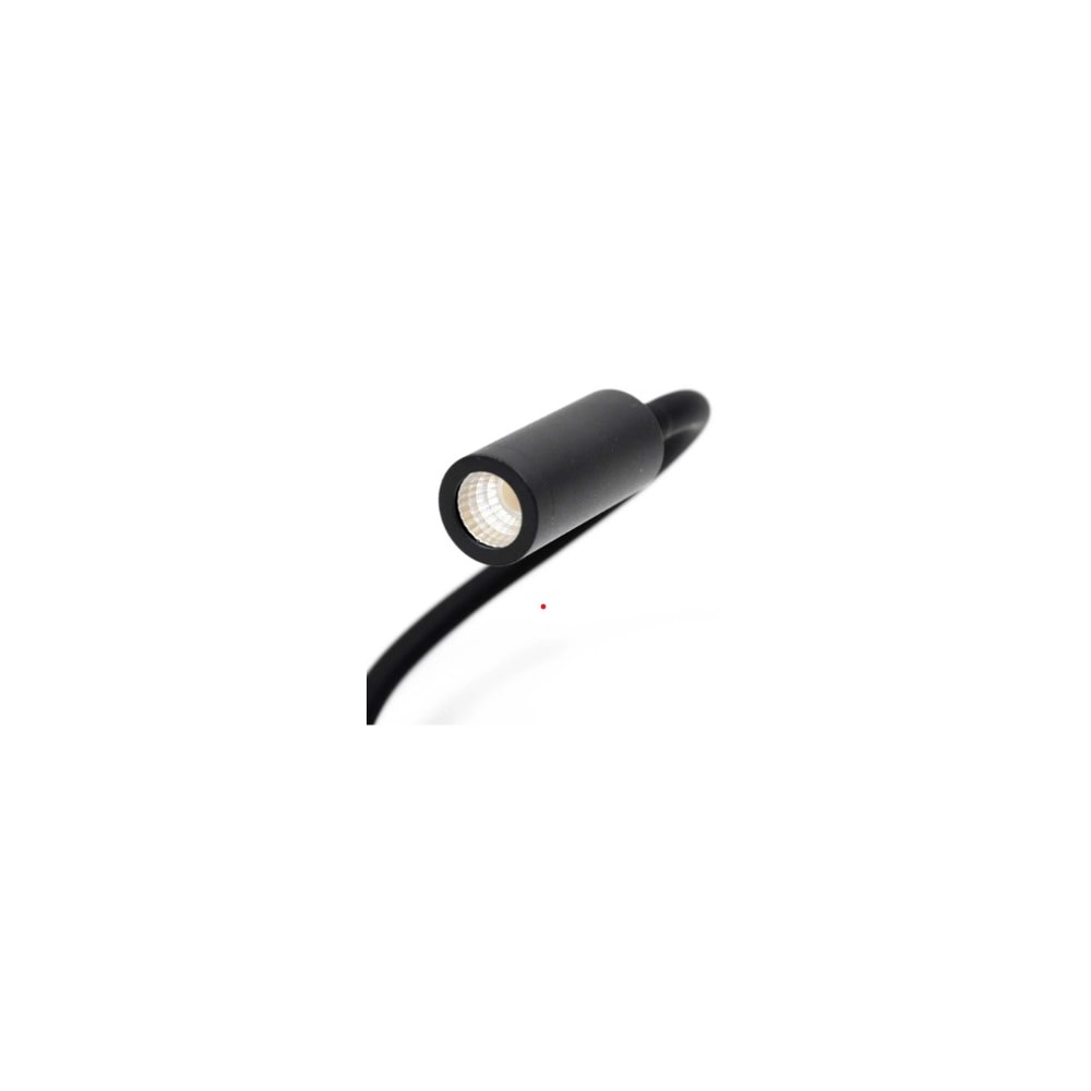 Arandela Evy Preta Articulável Cabeceira Led 3w 3000k Nissilight - Normatel