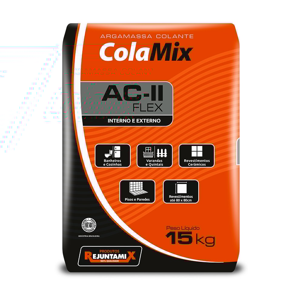 Argamassa Colamix ACII 15kg Rejuntamix - Normatel