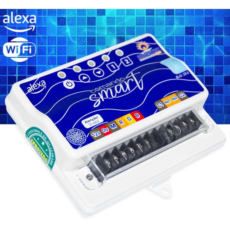 Caixa de Comando Smart (Alexa) 72W Brustec - Normatel