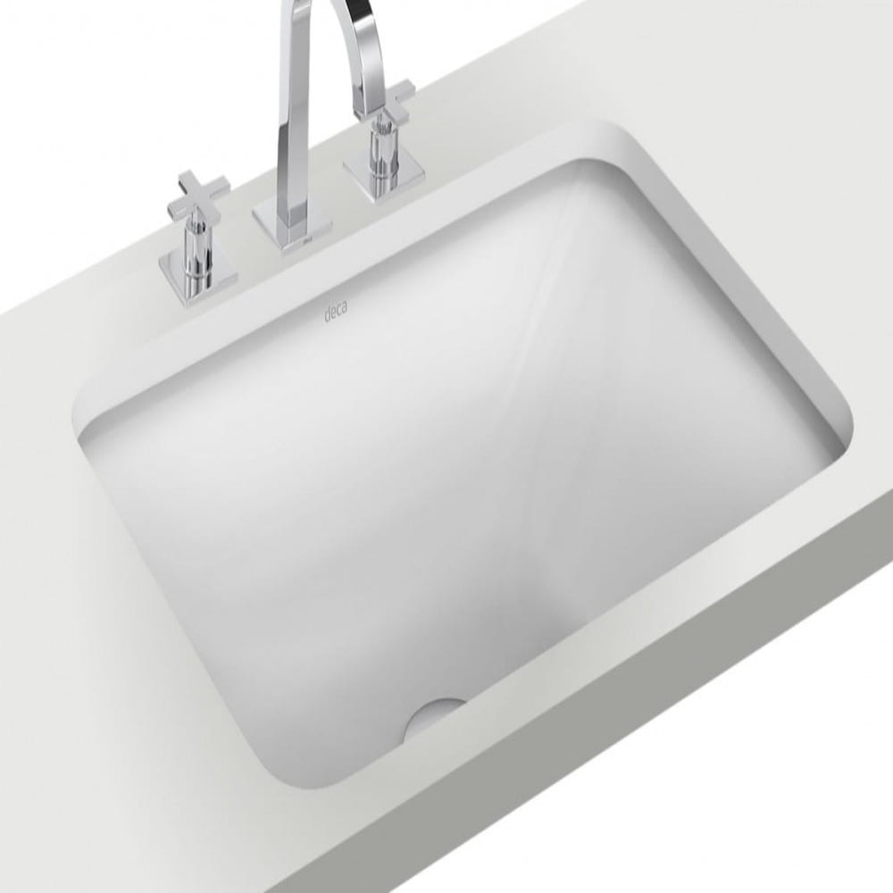 Cuba de Embutir L-375 Retangular Branco Deca - Normatel