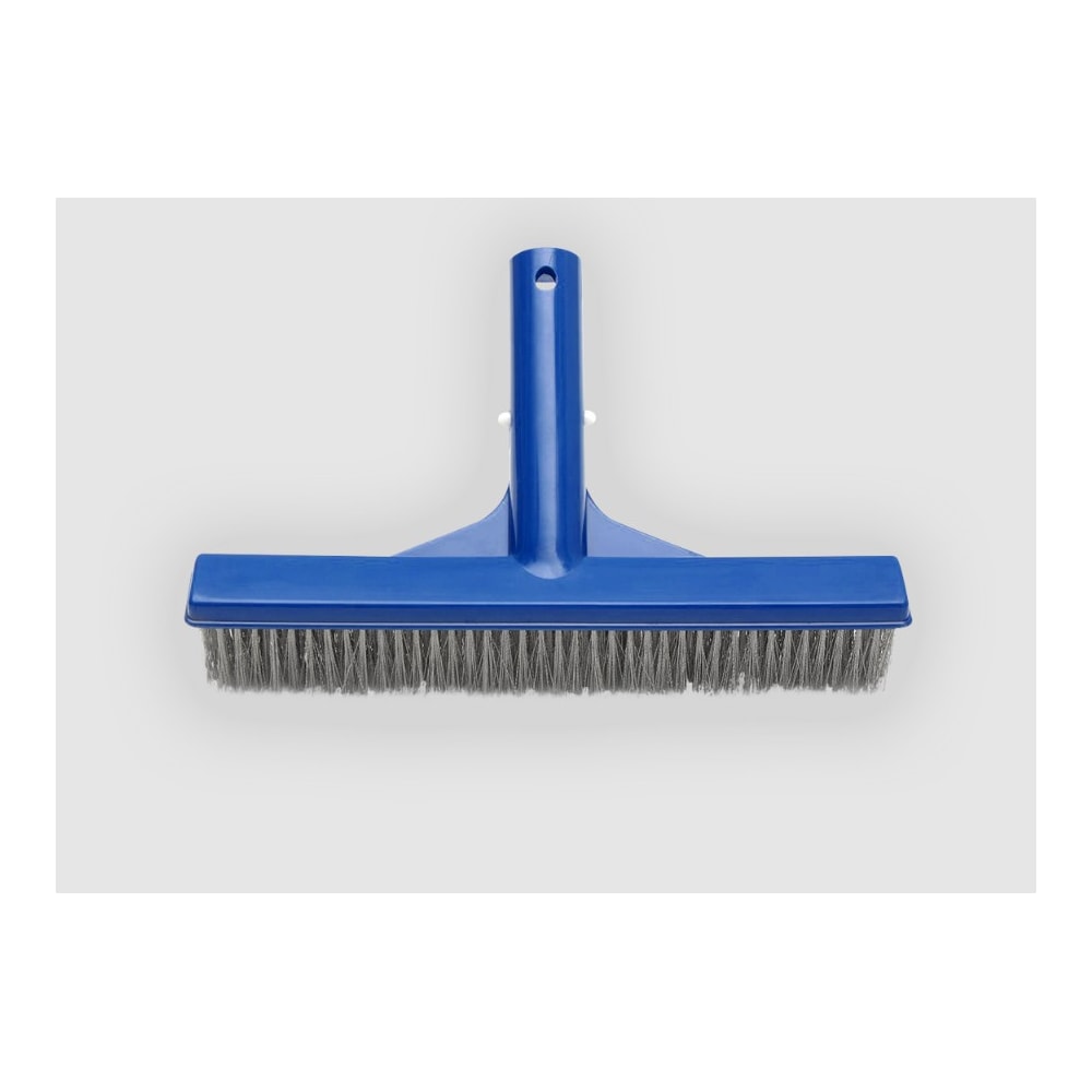 Escova Reta Cerda Inox Azul Brustec - Normatel