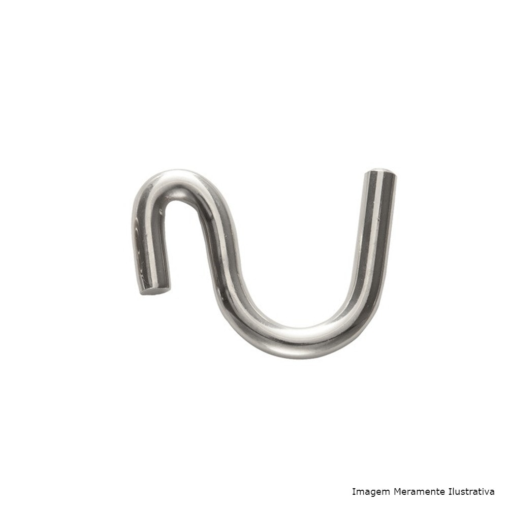 Gancho de Rede Aço Inox 304 Metalvi - Normatel