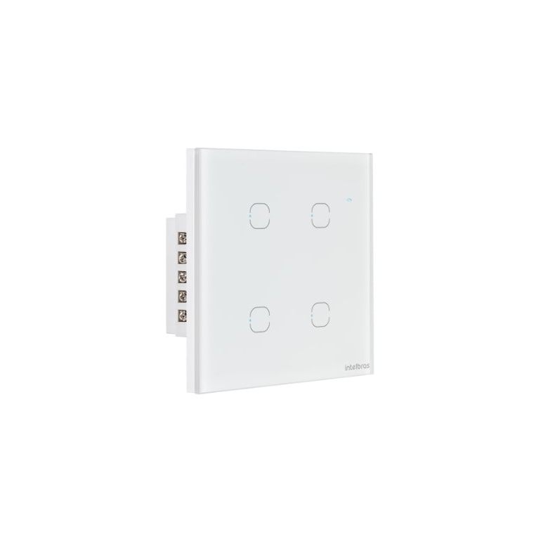 Interruptor Smart WI-FI Touch 4 Teclas EWS 1004 Branco Intelbras - Normatel