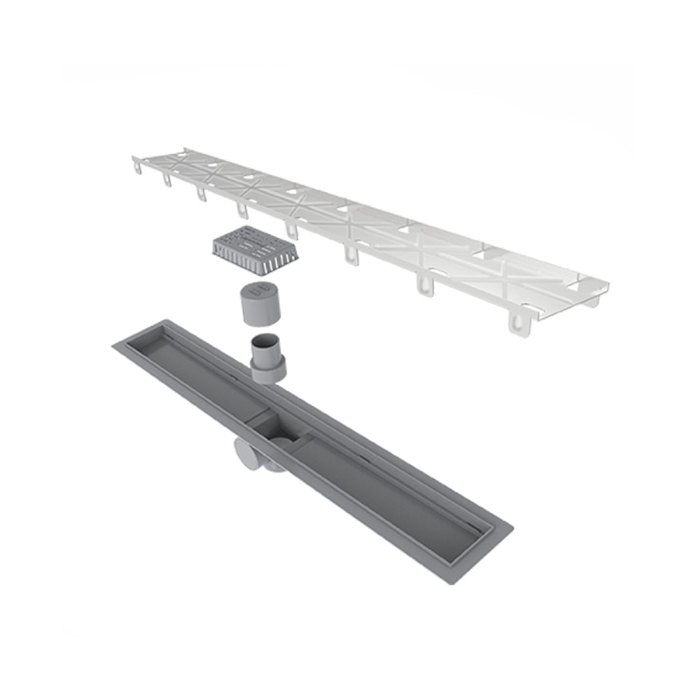 Ralo Linear Sifonado Smart com Tampa Oculta 60cm Elleve - Normatel