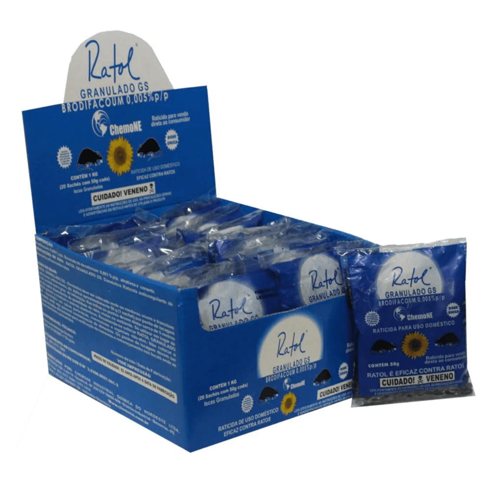 Raticida Girassol Display 20x50G - Normatel