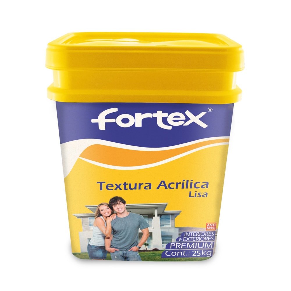 Textura Acrílica Lisa 25kg Ocre Colonial Fortex - Normatel