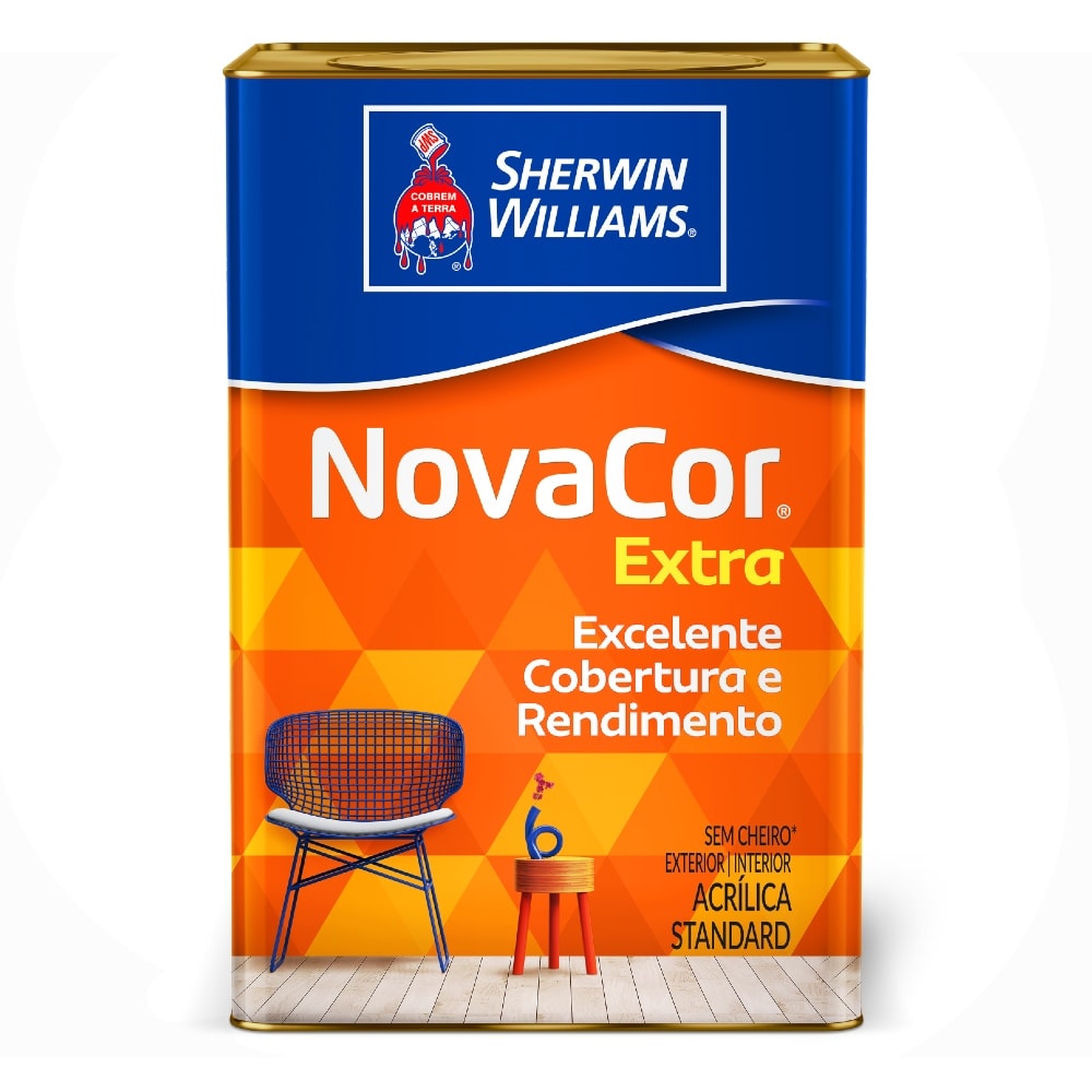 Tinta Novacor Acrílico Fosco 18 Litros Marfim Sherwin Williams - Normatel