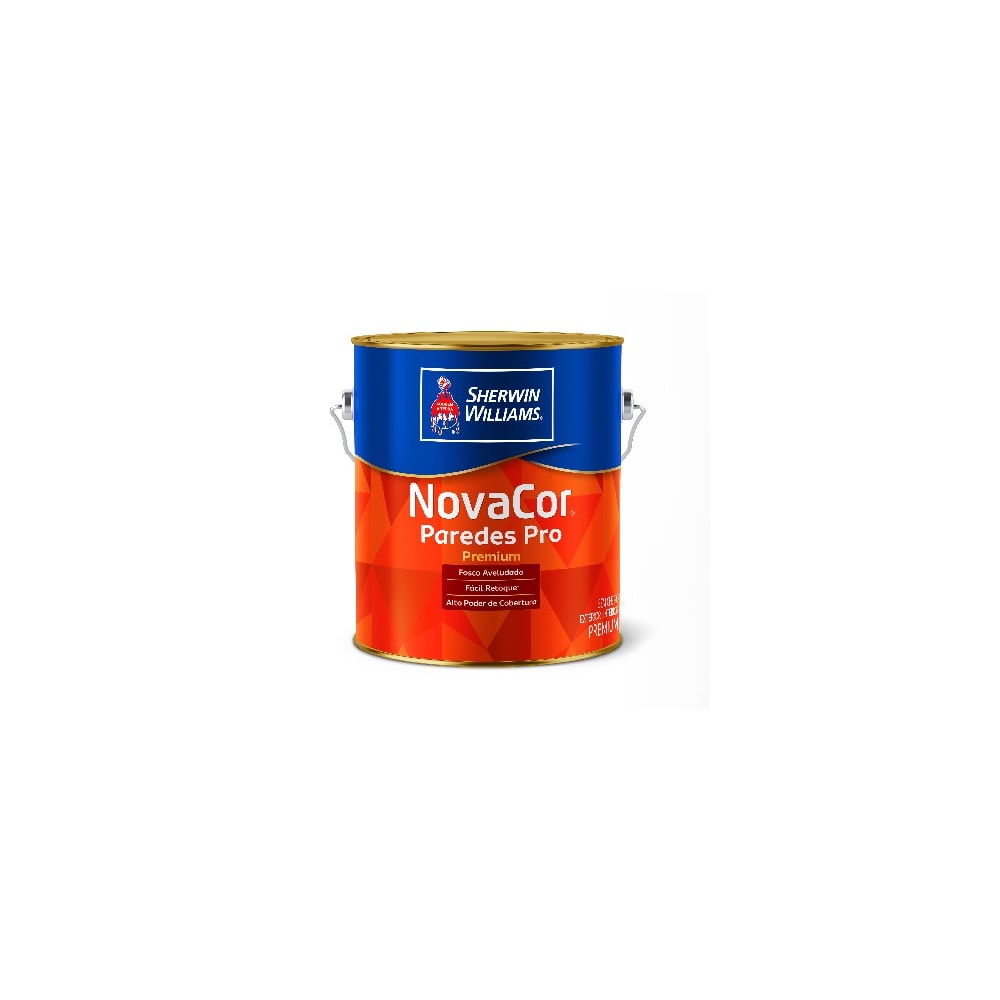 TINTA NOVACOR PAREDES PRO BRILHO FOSCO GELO 3,6 LITROS SHERWIN WILLIAMS ...